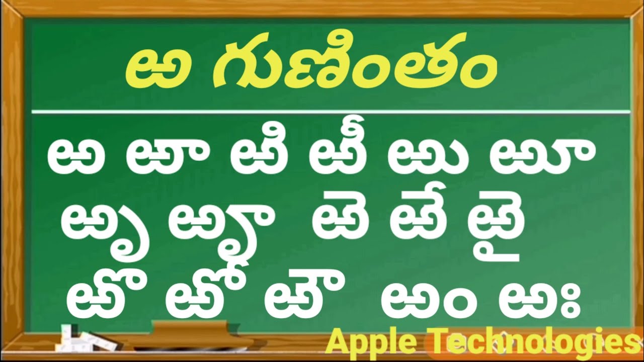 గుణింతపు గుర్తులతో ఱ గుణింతం | తెలుగు గుణింతాలు ఱ గుణింతం | Telugu ...