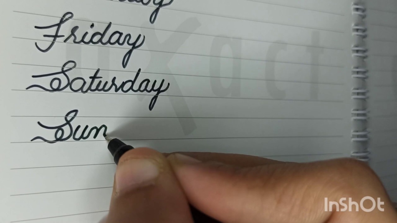How to write neat cursive handwriting|calligraphy - YouTube