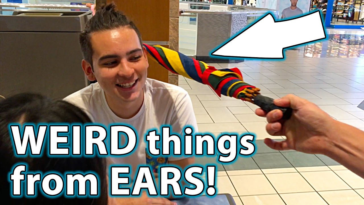 Pulling Things from Ears! LOL! Amazing Magic Prank! - YouTube