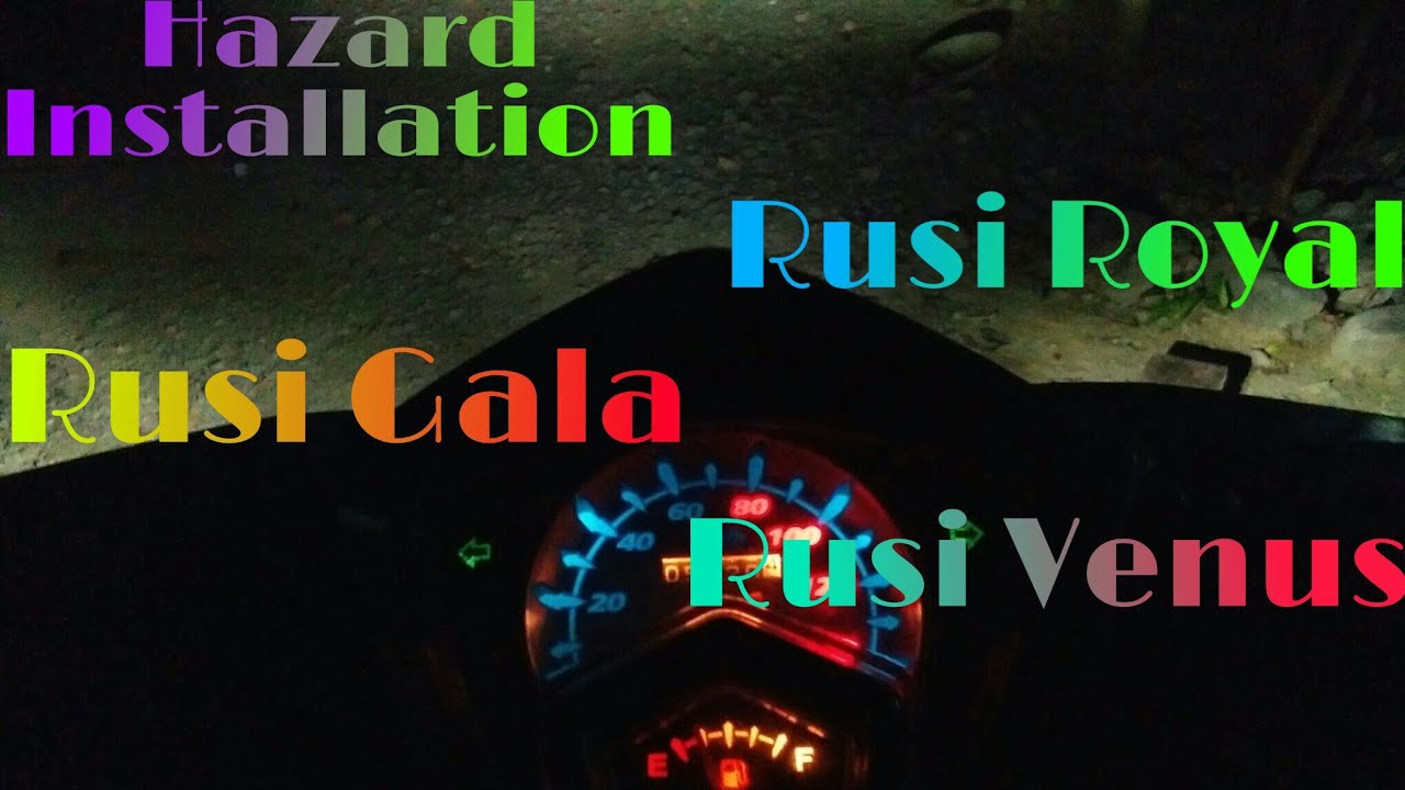 Easy Hazard Light Installation Tutorial | Rusi Royal | Rusi Gala | Rusi ...