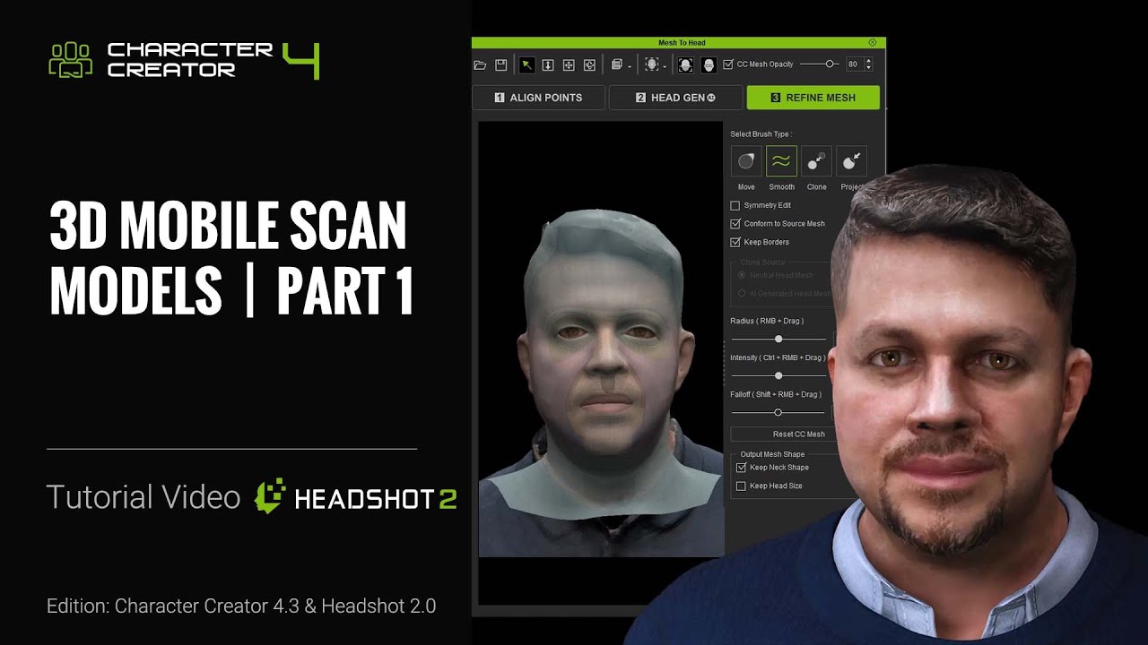 Make 3D Mobile Scan Models into CC Characters | Part 1 | Headshot 2.0 ...