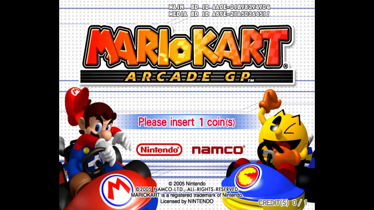 Mario Kart Arcade GP (Nintendo/NAMCO 2005) - Grand Prix mode - Mario ...