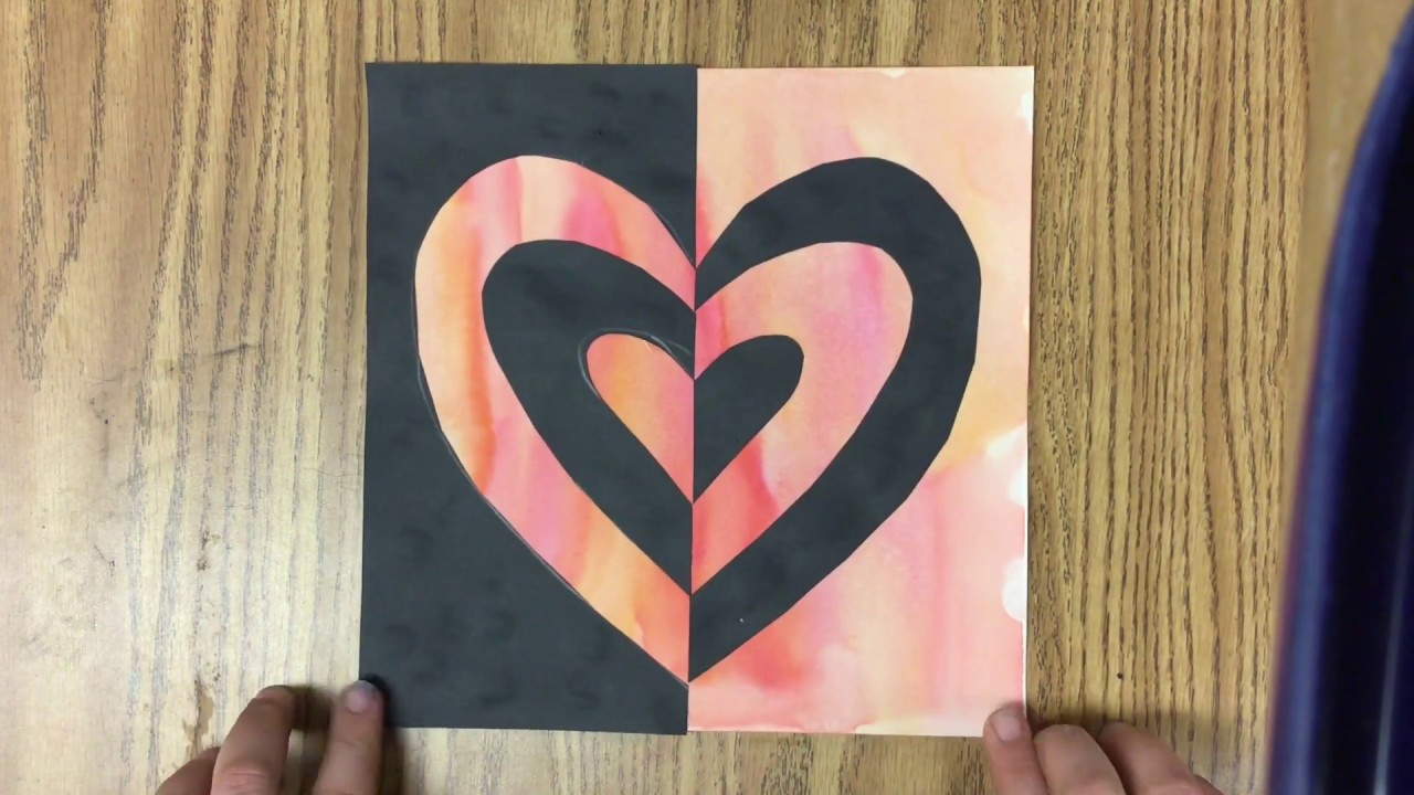 Space Positive Negative Layered Heart 1 2 - YouTube