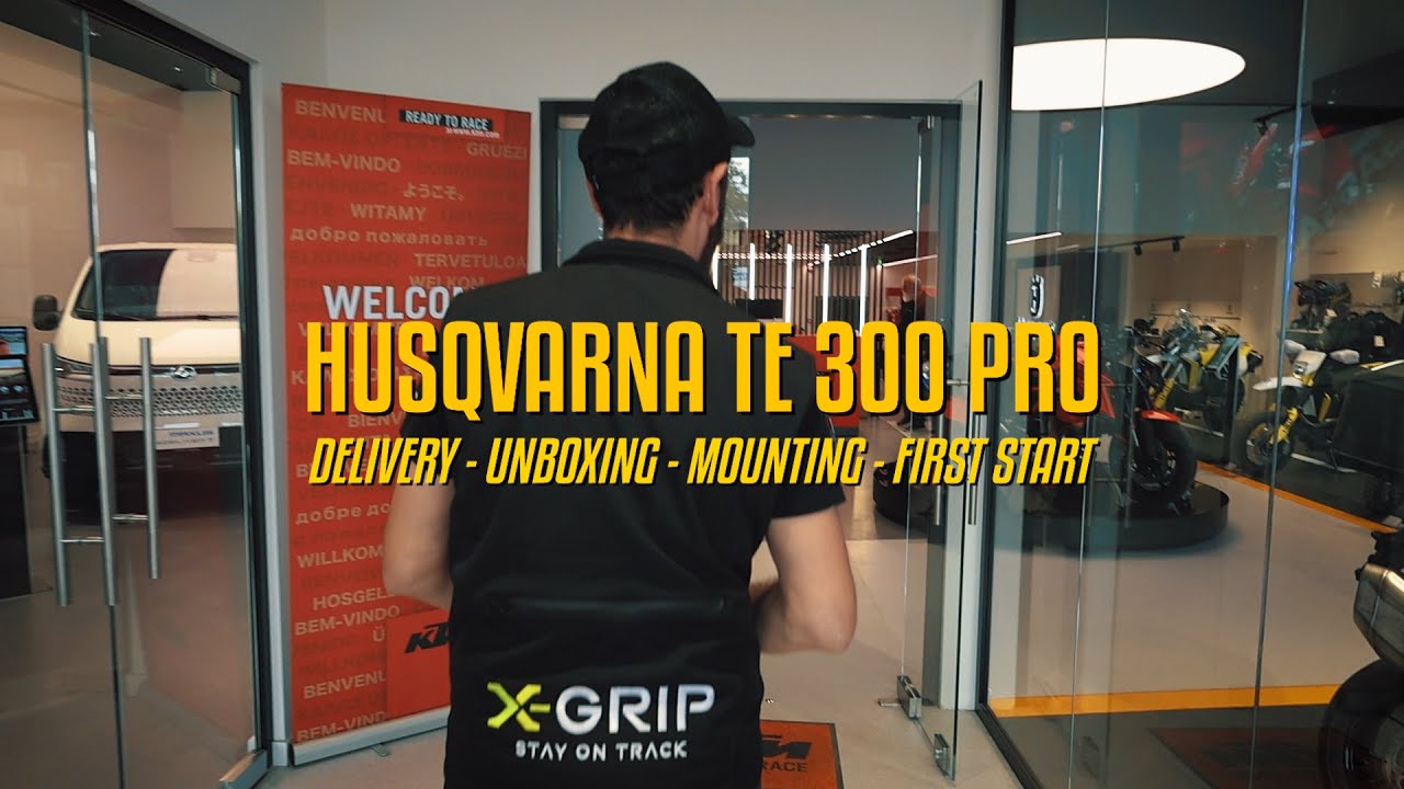VLOG ''HUSQVARNA TE 300 PRO'' ( Delivery - Unboxing - Mounting - First ...