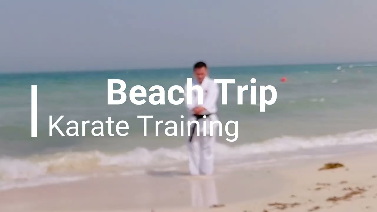 Karate beach training | Bnaider - YouTube