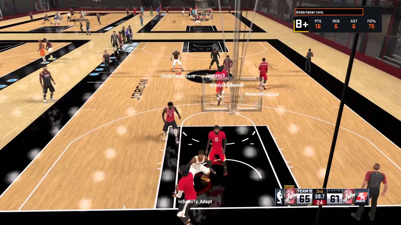 NBA 2K15 Rec Center - Debut of PG Little G - playing with Jayceey3 and ...