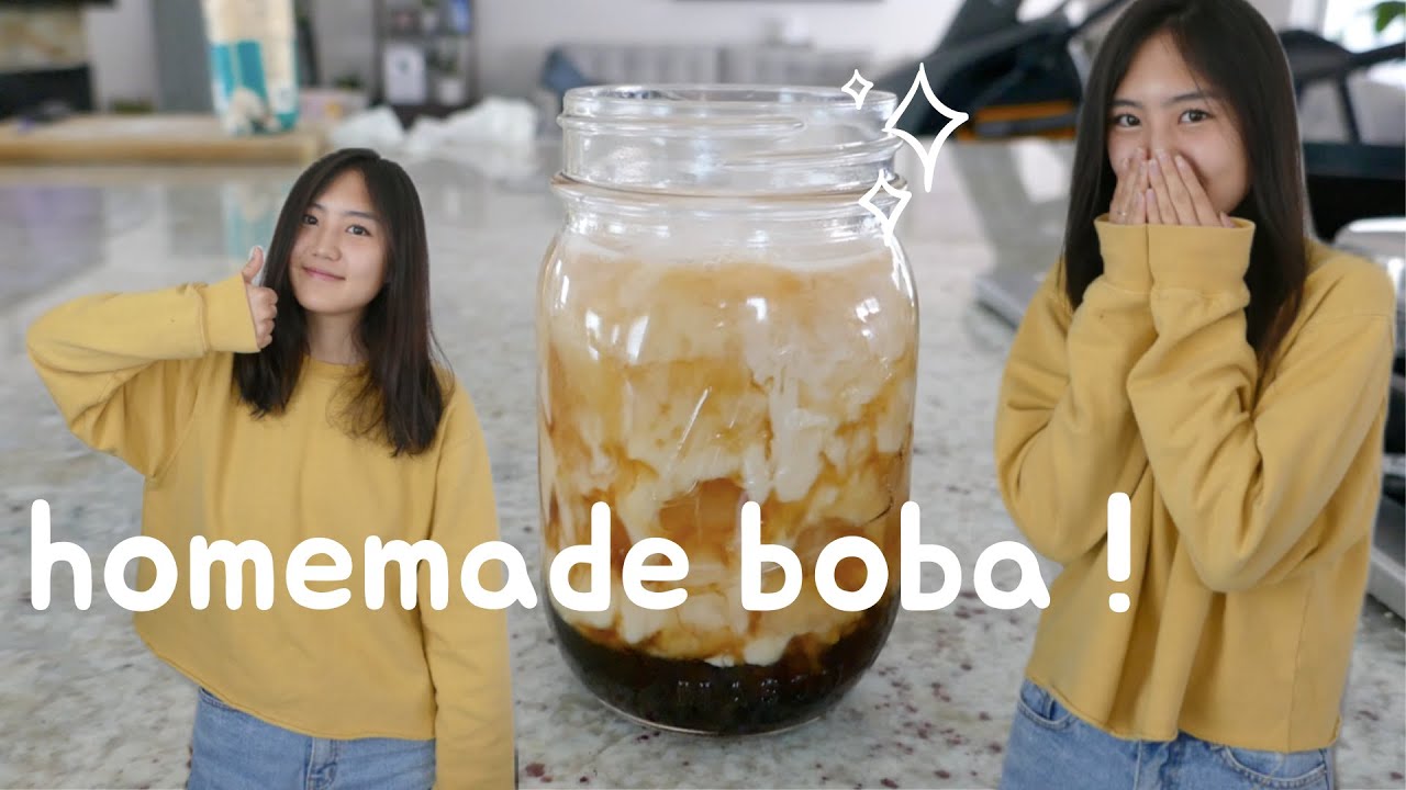 I made milk tea boba from scratch and delivered to friends | how to ...