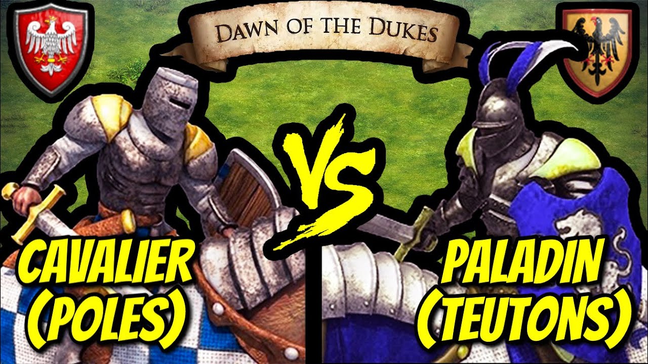 200 (Poles) Cavaliers vs 133 (Teutons) Paladins (Total Resources) | AoE ...