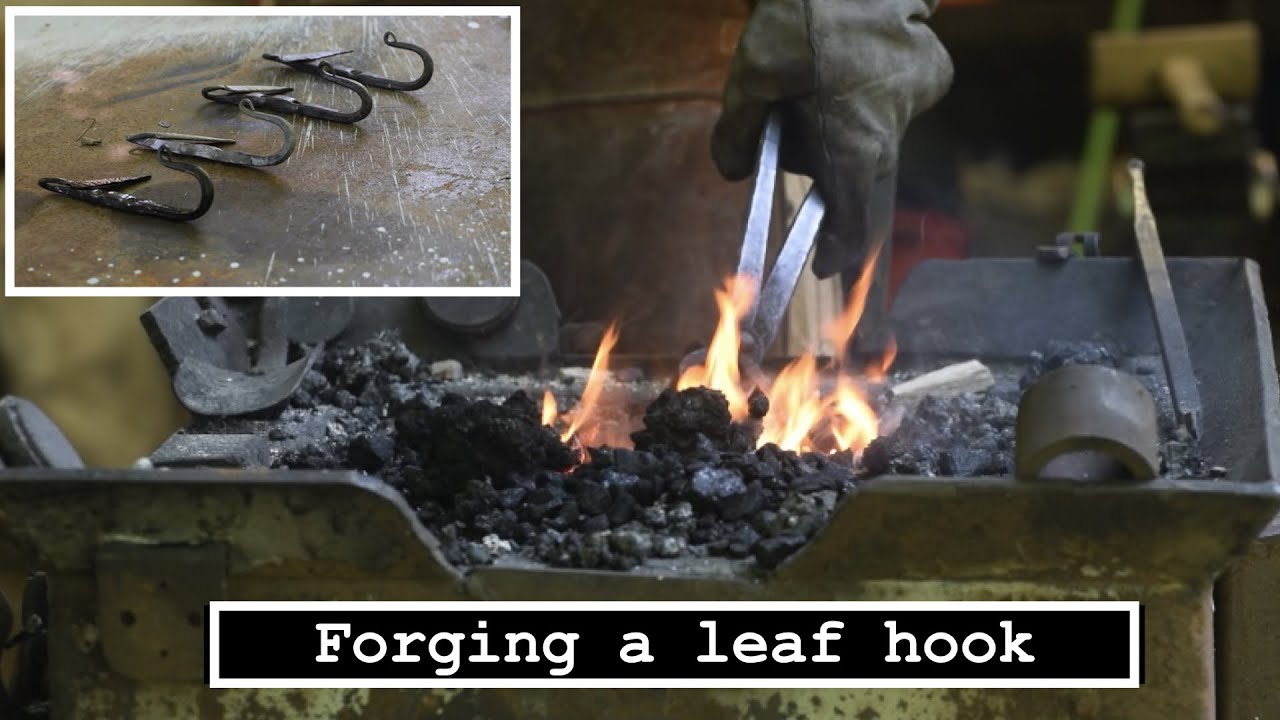 Blacksmithing - Forging a Leaf Hook - YouTube