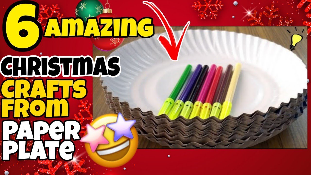 6Best out of waste paper plates crafts | Easy paper plate crafts | Easy ...