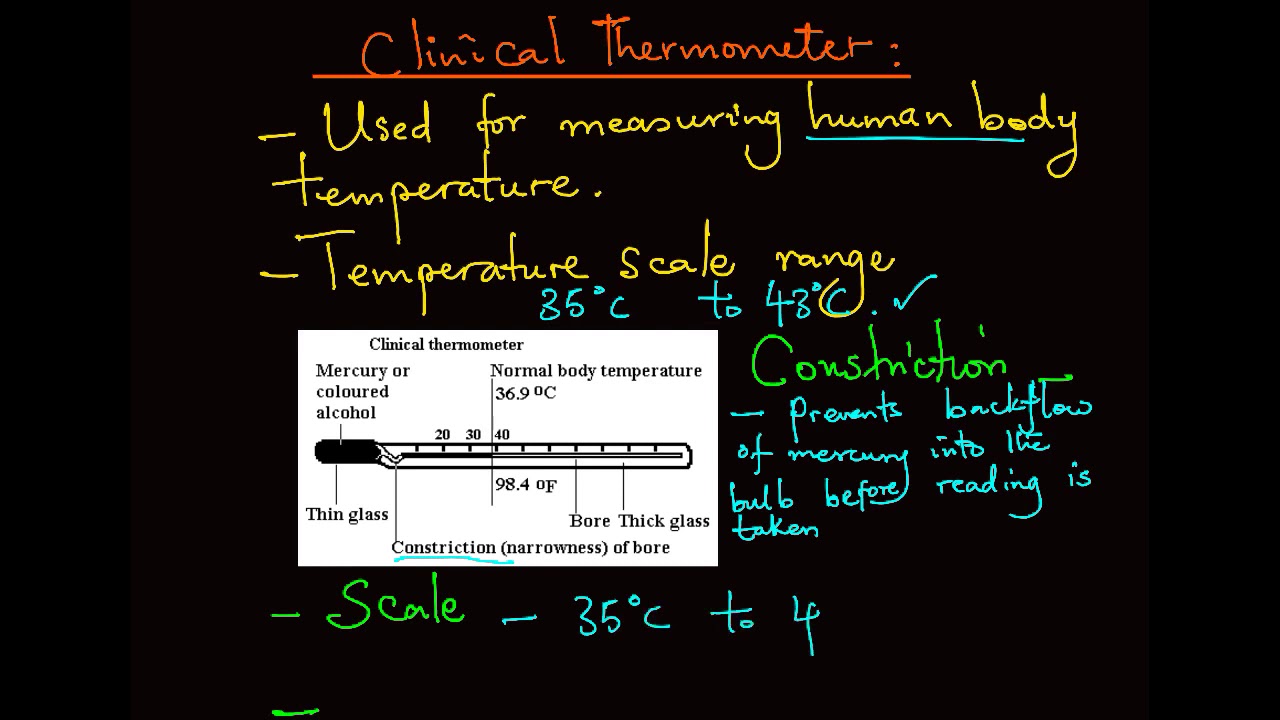 Clinical thermometers and other types of thermometers - YouTube