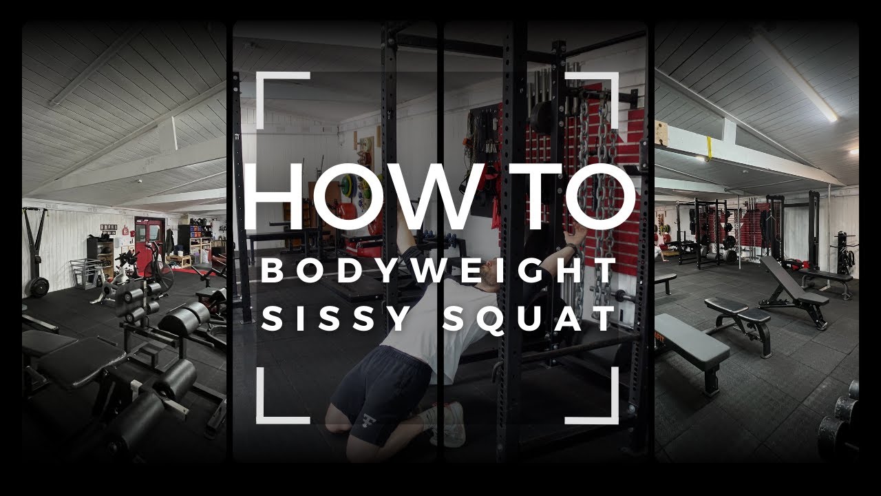 How To Bodyweight Sissy Squat - YouTube