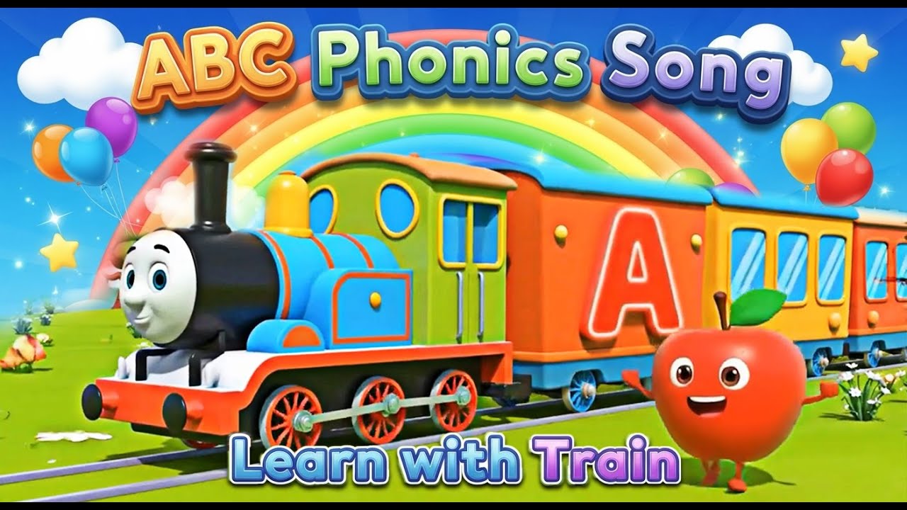 🚂 ABC Alphabet Train Song for Kids | abc Phonics Song | Alphabet Train ...