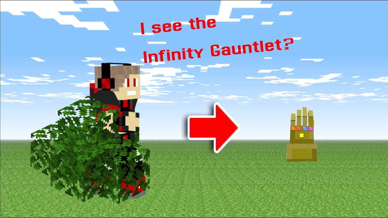 Infinity Gauntlet in Minecraft? (Lucraft) - YouTube