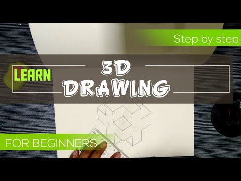 How To Draw 3D Object Step-by-step | RAQUE ROAD - YouTube