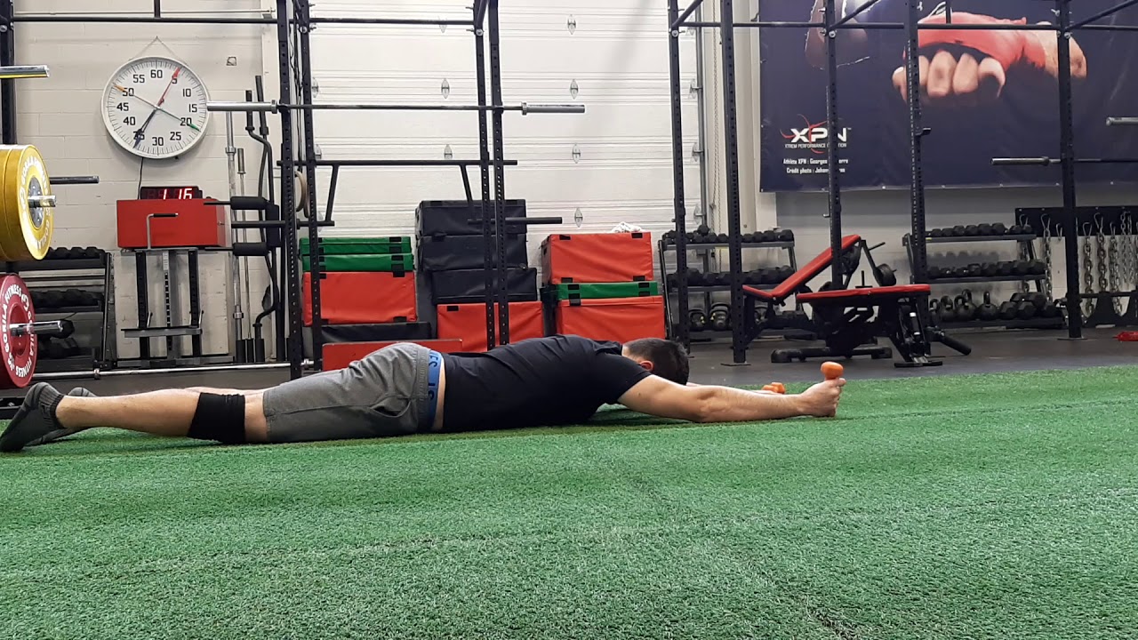 Élévation pour trapèze inférieur, face au sol, à 1 bras - YouTube