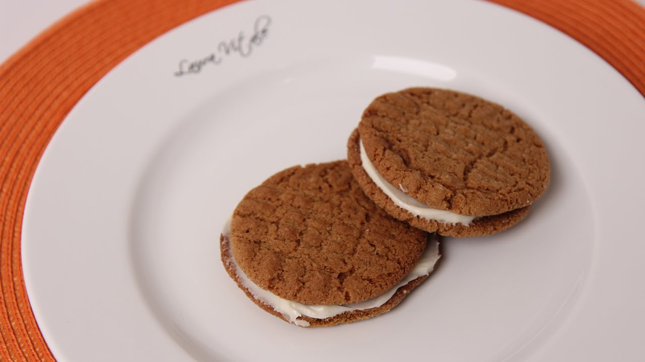 Cream Filled Ginger Cookies Recipe - Laura Vitale - Laura in the ...