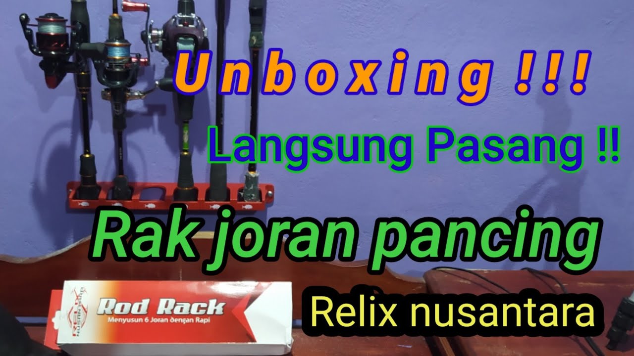Cara mudah pasang rak joran pancing || relix Nusantara rod rack - YouTube