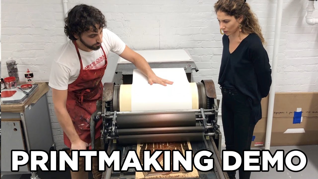 How to Print Images and Text on a Letterpress | Printmaking Demo at ...