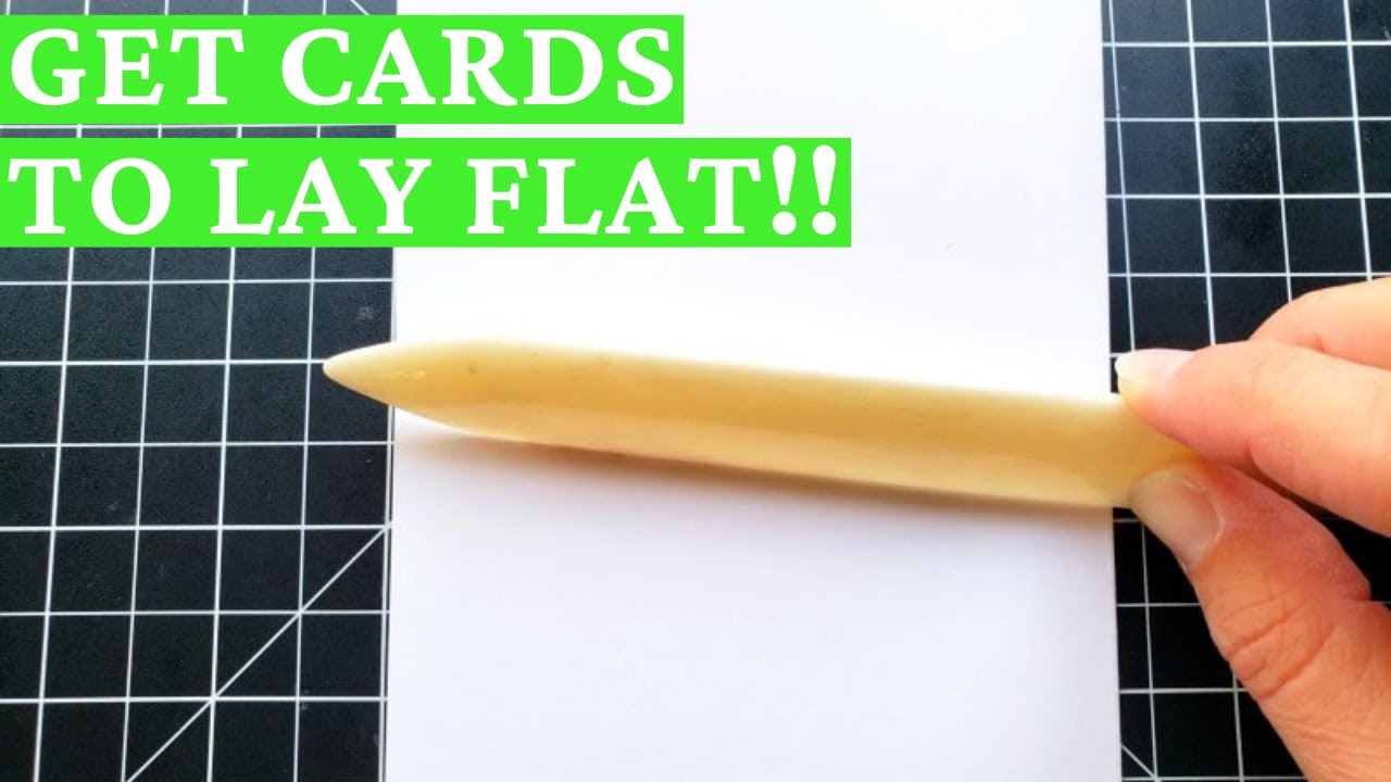 How To Get Your Cards To Lay FLAT! Quick Card Making Tip - YouTube