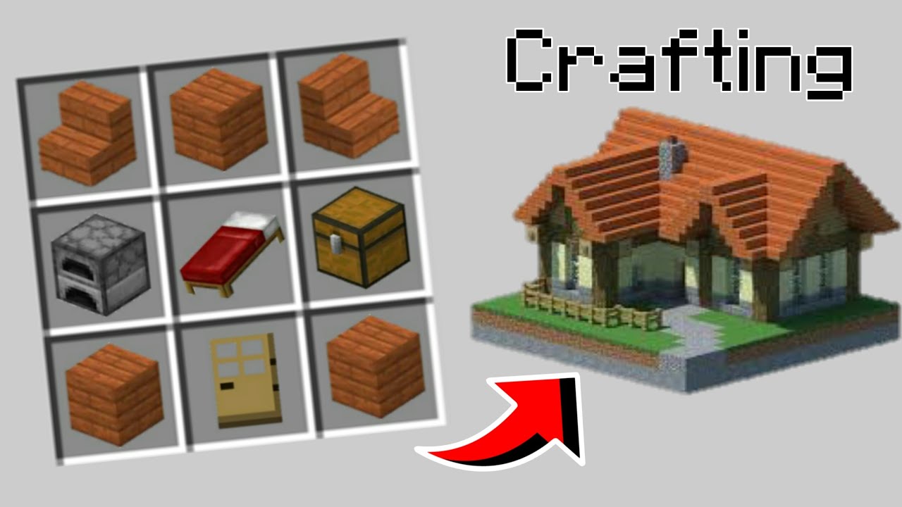 Craftable Houses And Structures In Minecraft Pe (1.16+/1.17) - YouTube