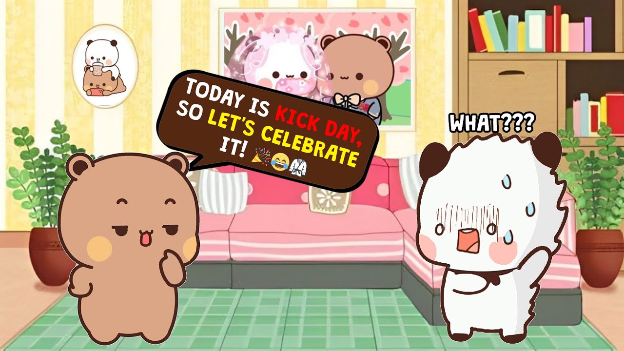 Run! Dudu is Celebrating Kick Day! 🏃‍♂️💨😂| peachgoma| bubu dudu buddies ...