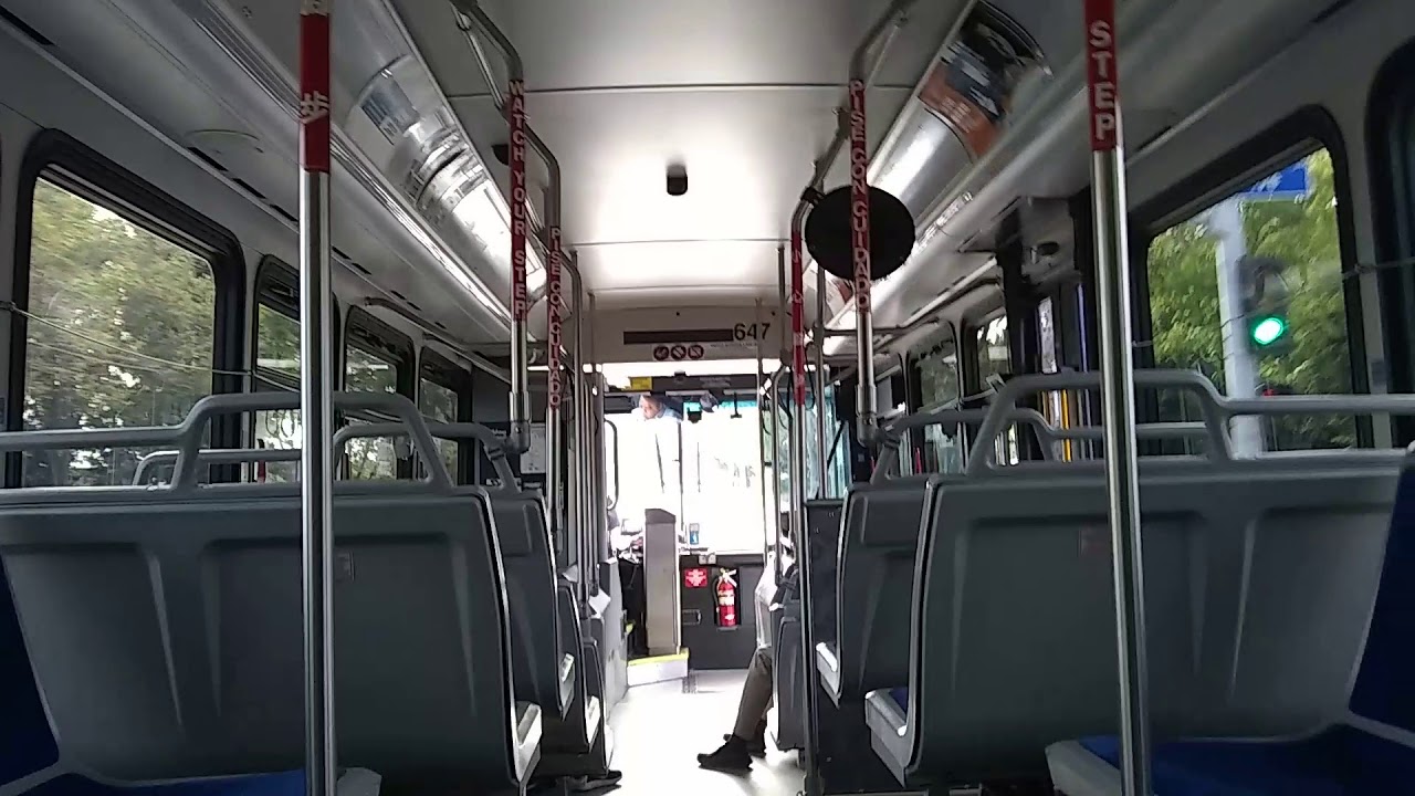 Union City Transit 647 on route 5 - YouTube