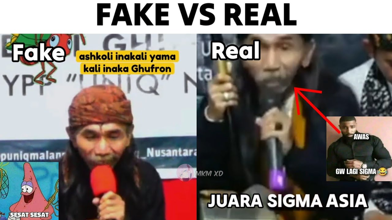 Brainrot Abu Ghufron Fake Vs Real | Meme - YouTube