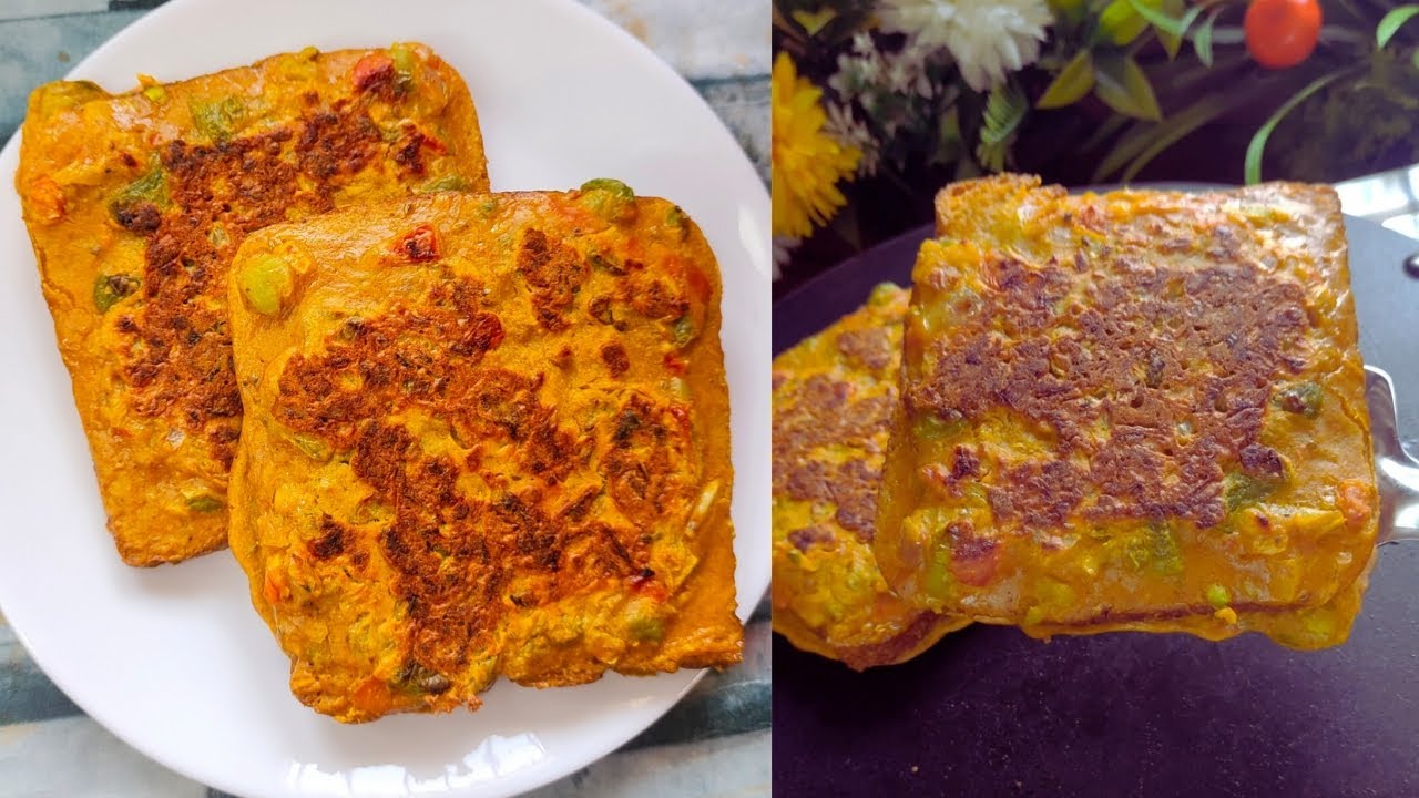 Bread Besan Toast Recipe | Besan Toast Recipe | Breakfast and snacks ...