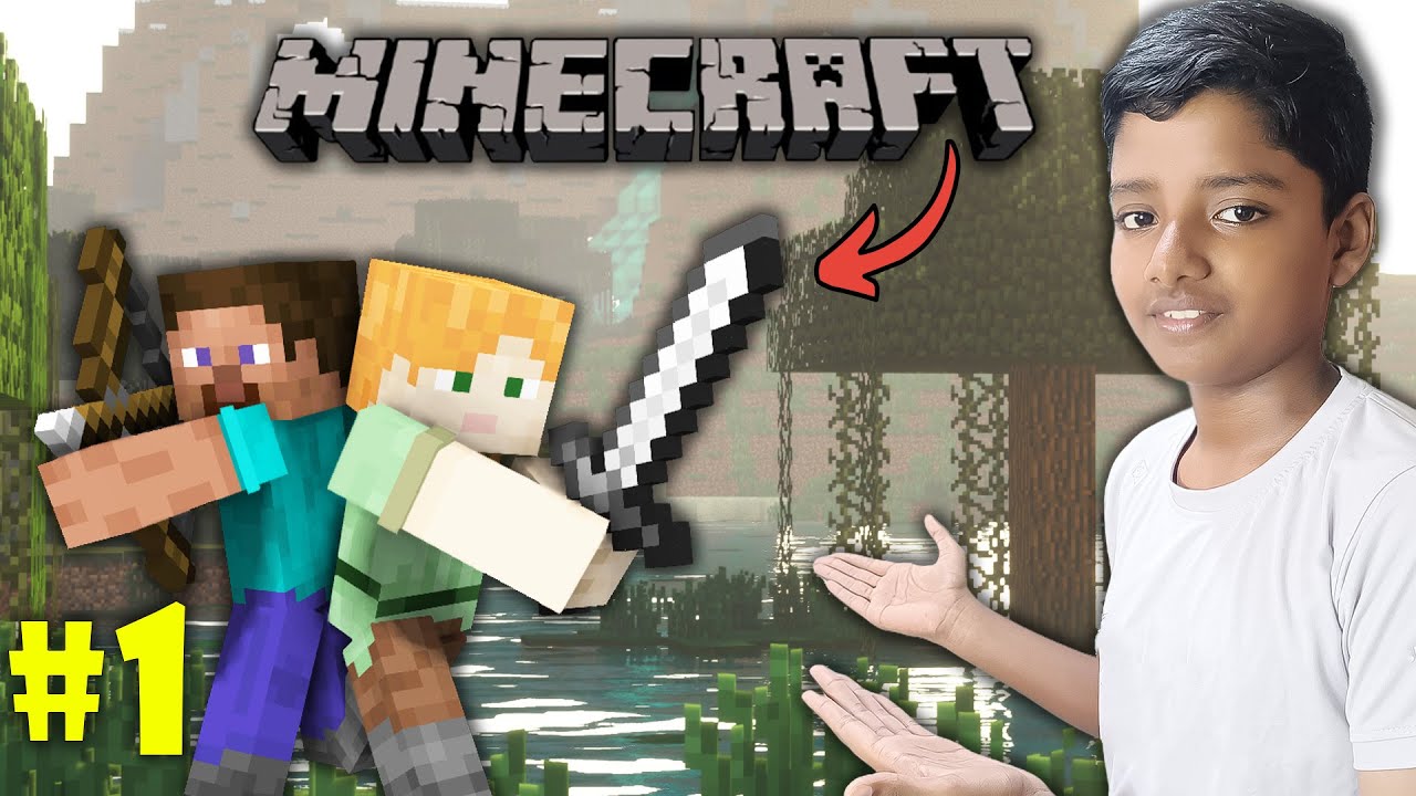 My first day in a survival world | Minecraft | Part 1| - YouTube