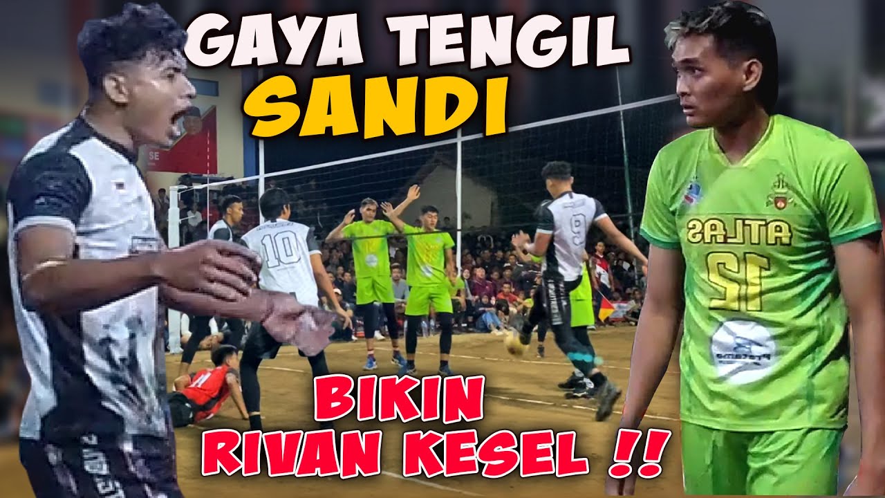 Rivan Emosi !!! Voli Rivan Terbaru 2023 melawan Sandi Akbar voli tarkam ...
