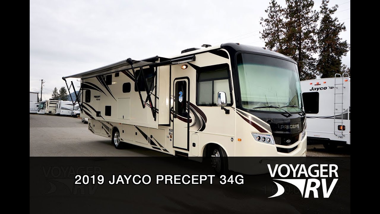 2019 Jayco Precept 34G Class A Motorhome Video Tour - Voyager RV Centre ...