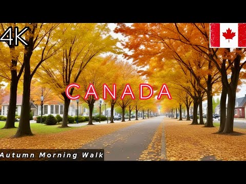 “4K HDR October Morning Walk in Canada | Stunning Autumn Colors 2024 ...