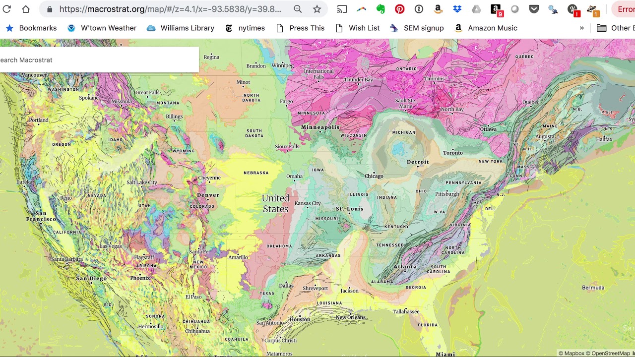 How to use Macrostrat's map interface - YouTube