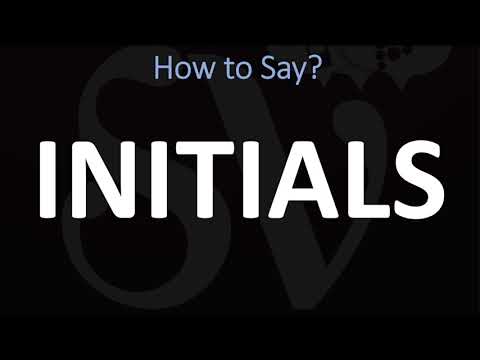 How to Pronounce Initials? (CORRECTLY) - YouTube