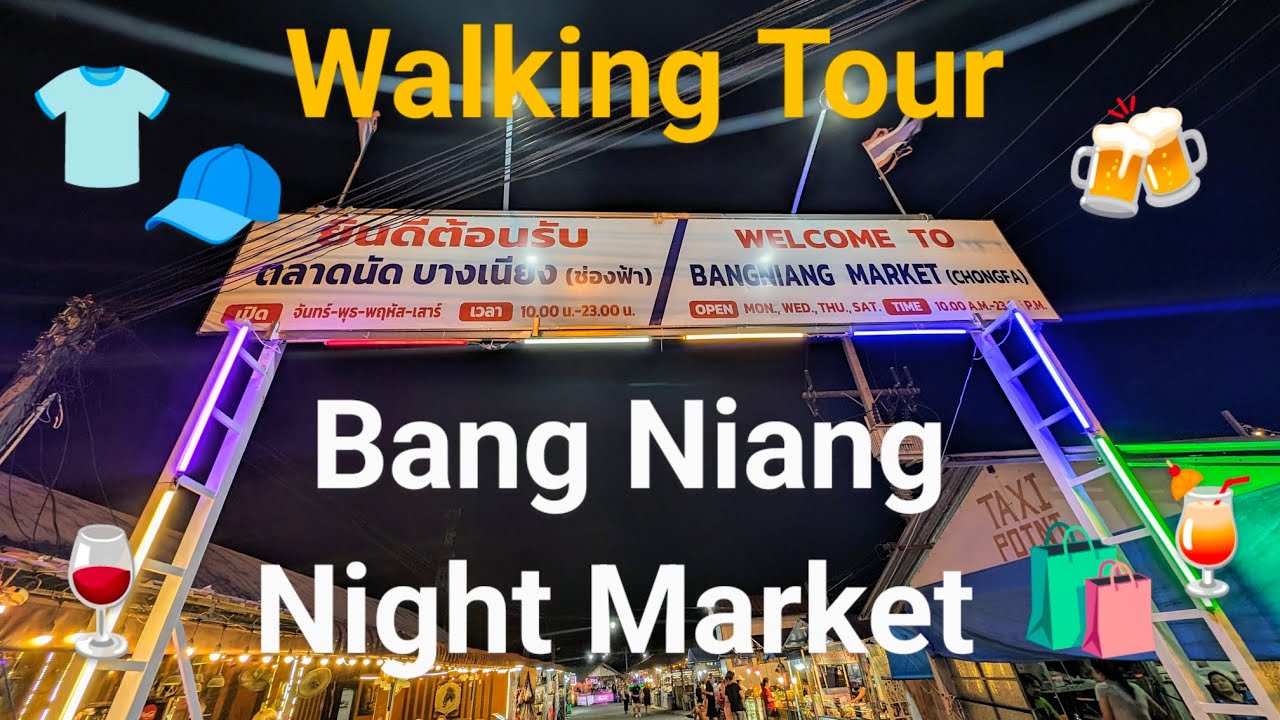 Exploring Bang Niang Market Night Market In Khao Lak, Thailand! | Virtual Walking Tour June 2024 ...