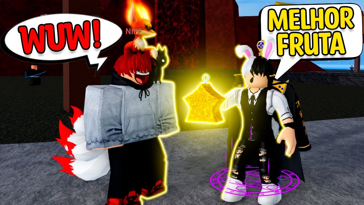 DEI A FRUTA LIGHT PARA MEU AMIGO NOOB no BLOX FRUITS!! - YouTube