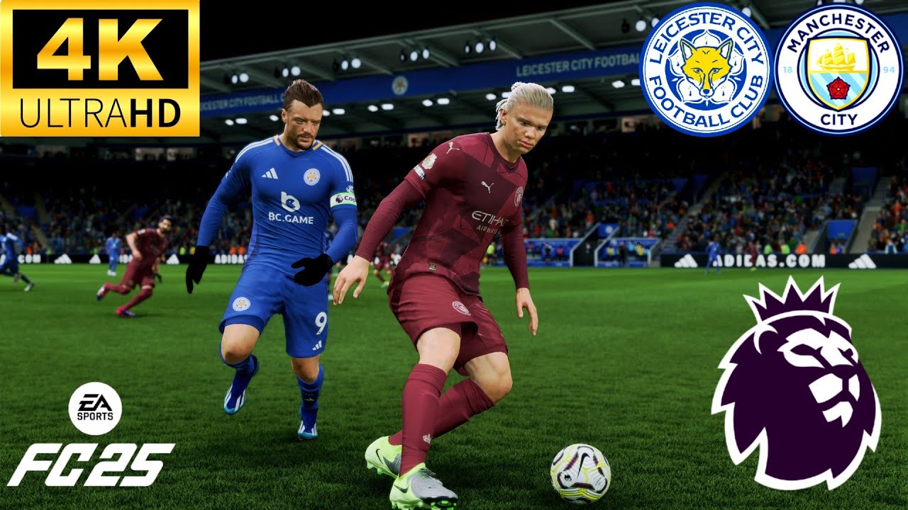 FC 25 - LEICESTER VS MANCHESTER CITY - PREMIER LEAGUE 24/25 - KING POWER STADIUM - SIMULATION ...