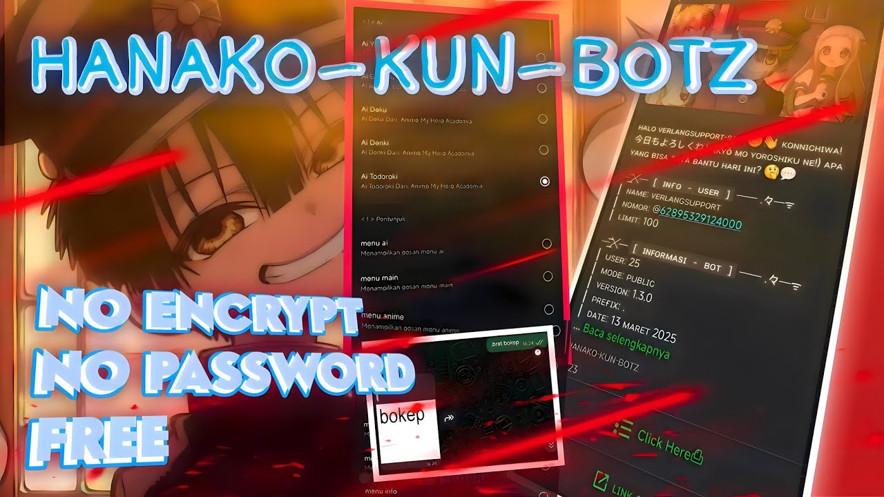 New script HANAKO-KUN-BOTZ | game | rpg | ai | tools | FREE,NO ENC,NO ...