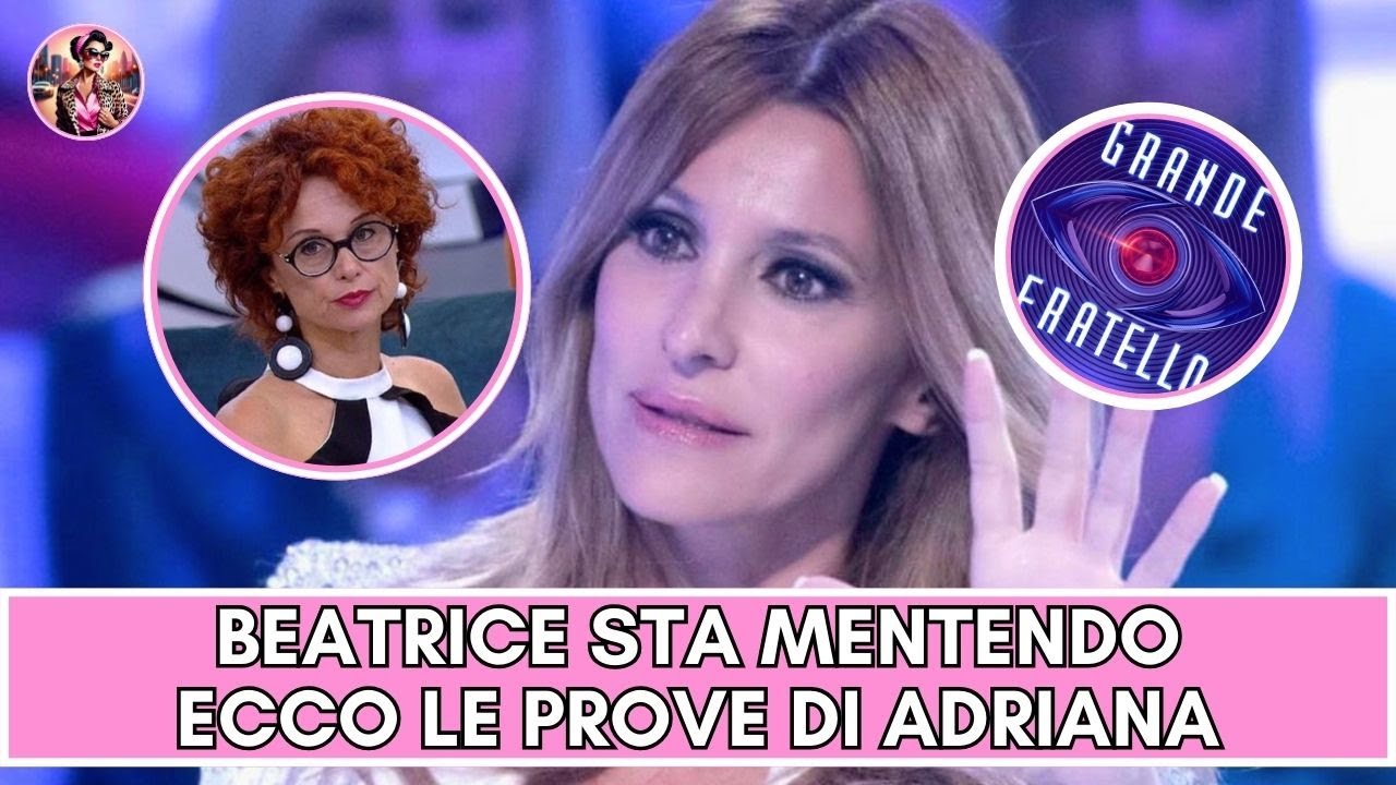 Le sorprendenti rivelazioni di Adriana Volpe su Beatrice Luzzi. - YouTube