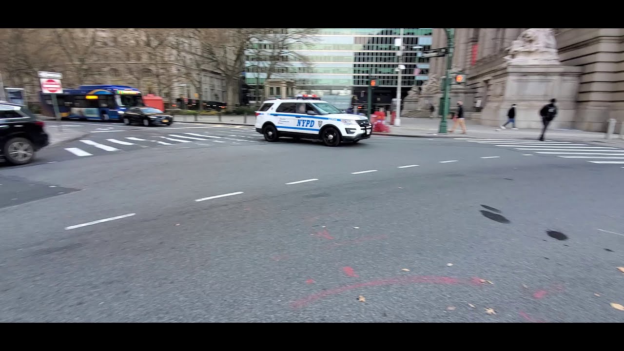 Two NYPD Transit District 2 Units Responding On Broadway In Lower ...