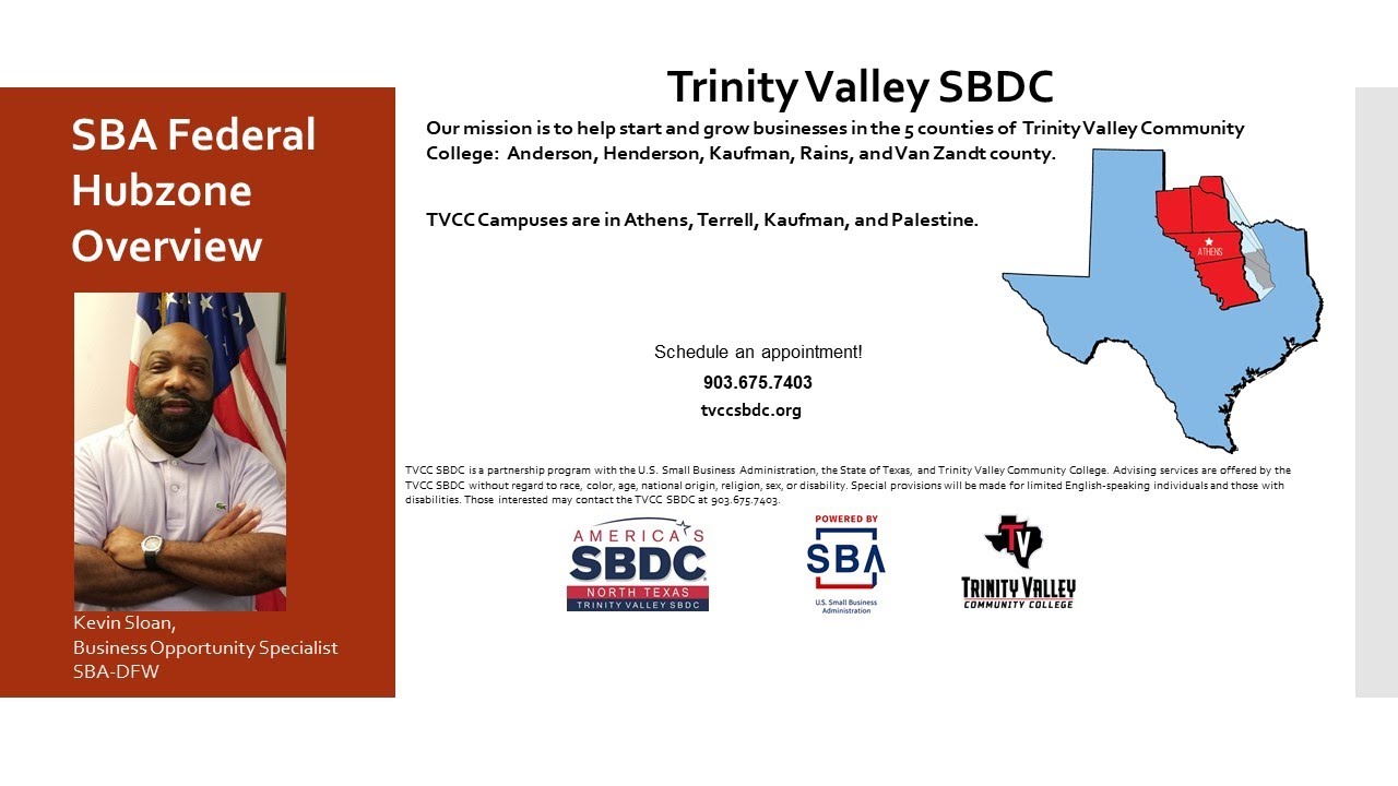 SBA Federal Hubzone Overview - YouTube