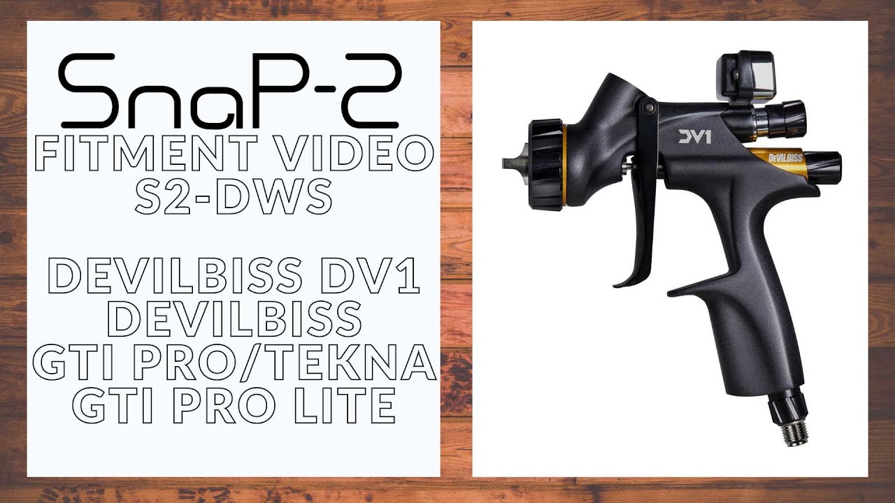 Lumaiii SNAP2 fitment (S2-DWS) for DEVILBISS DV1 BASECOAT/CLEARCOAT AND ...