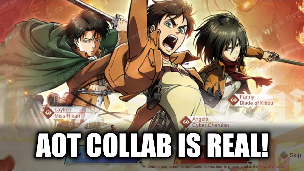 ATTACK ON TITAN COLLAB IS REAL! | MLBB X AOT - YouTube