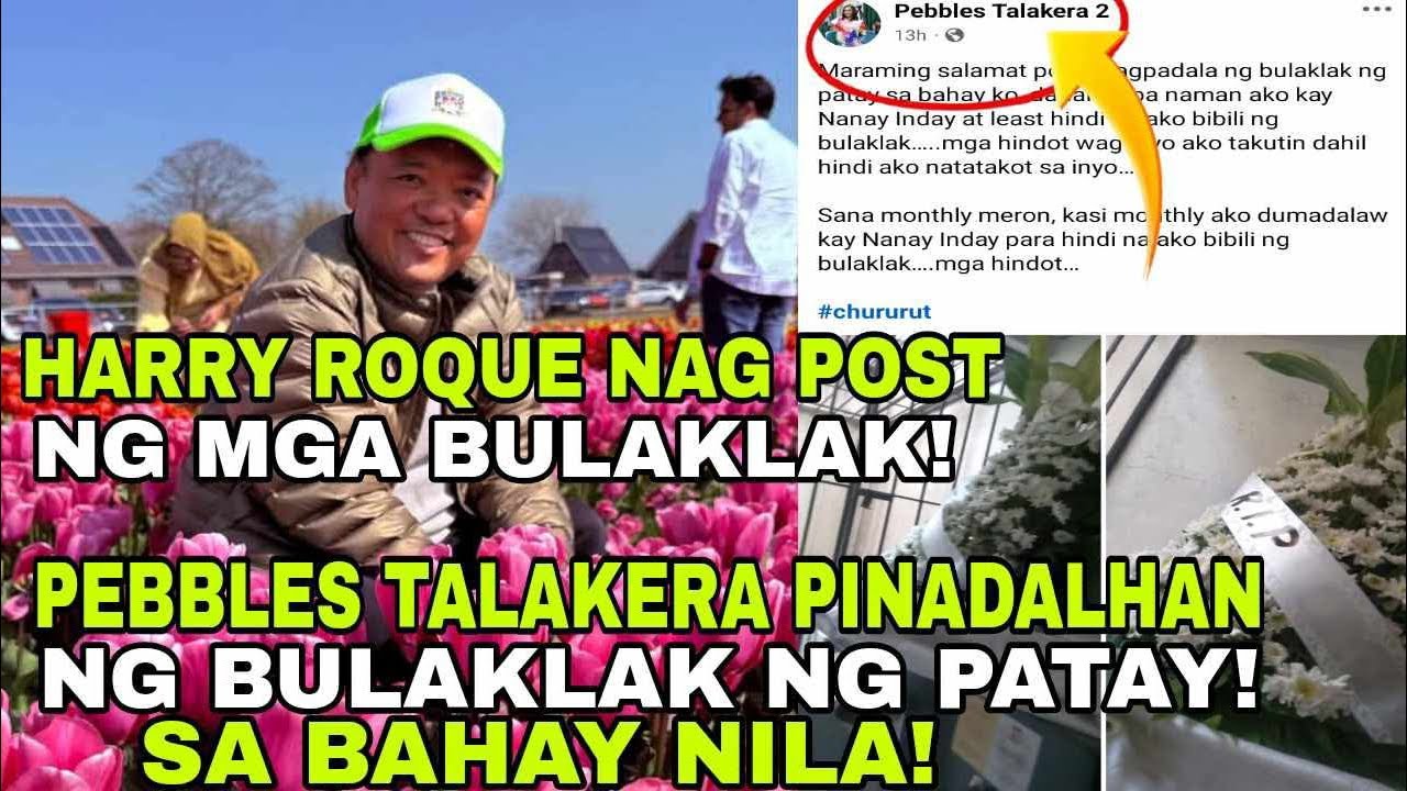 PEBBLES TALAKERA PINADALHAN NG BULAKLAK NG PA TAY SA BAHAY NILA! - YouTube
