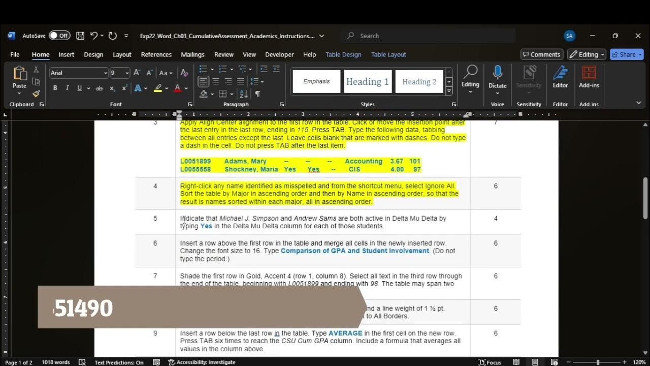 Exp22_Word_Ch03_CumulativeAssessment_Academics | Word Chapter 3 Cumulative Assessment ...
