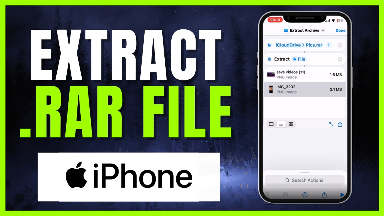How to Open / Extract RAR File on iPhone - YouTube