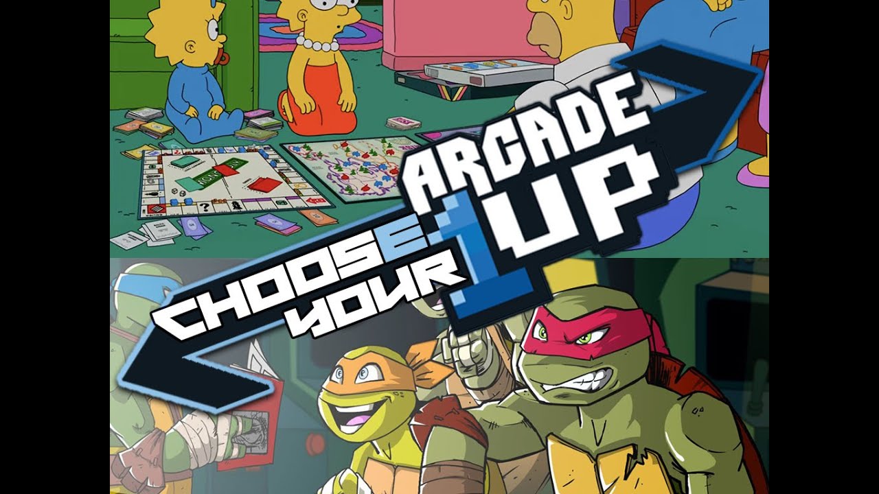 The Simpson X TMNT Arcade1up 2-in-1 Softmod Menu Theme!! - YouTube