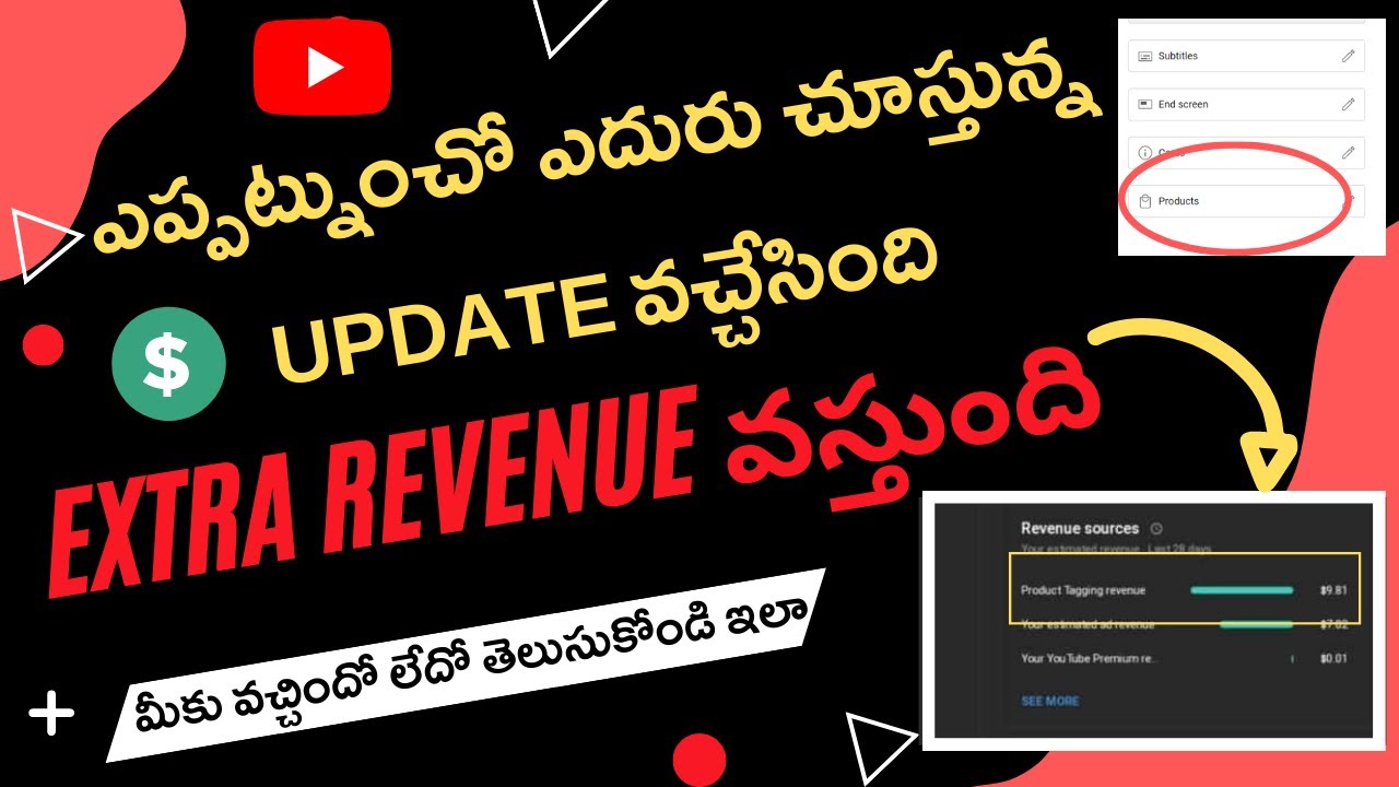 ఎప్పట్నుంచో ఎదురు చూస్తున్న Update వచ్చేసింది | How To Tag Products In YouTube Videos | Earn ...
