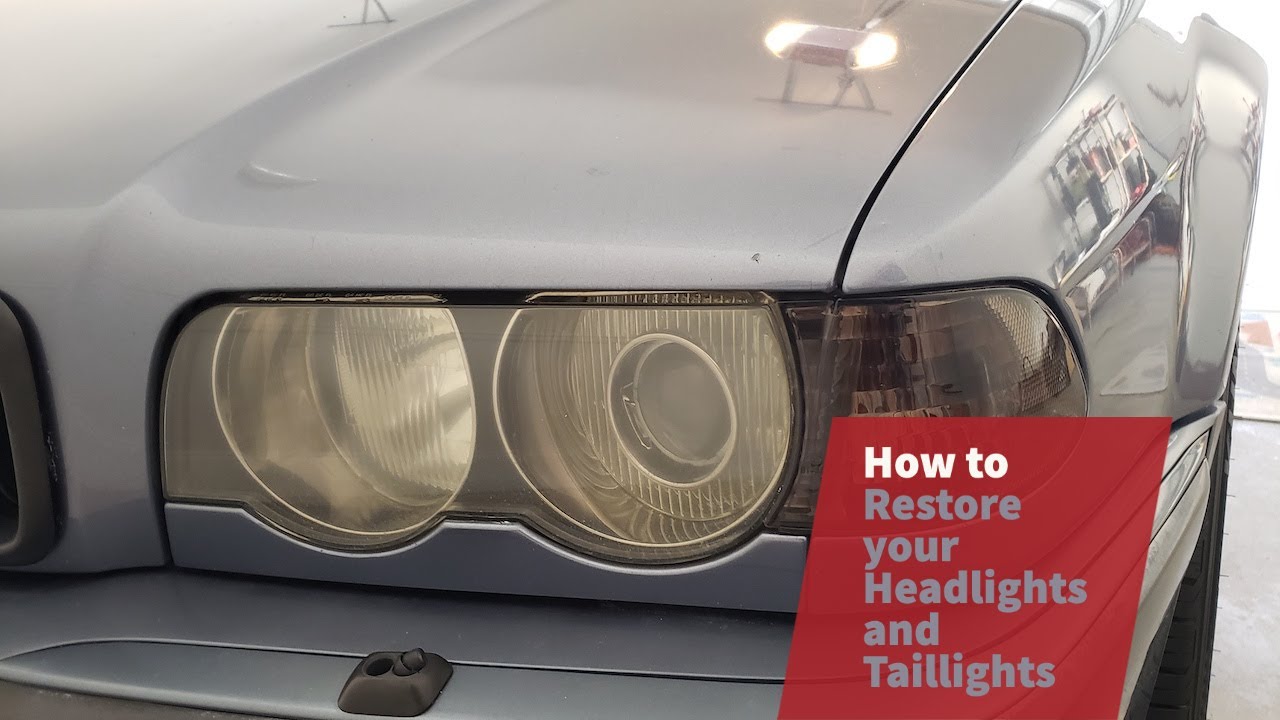 How to Restore Headlights DIY - YouTube